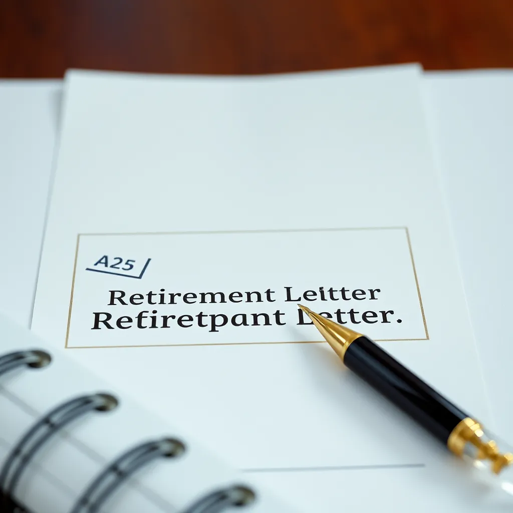 Crafting a Professional Retirement Letter for Employers